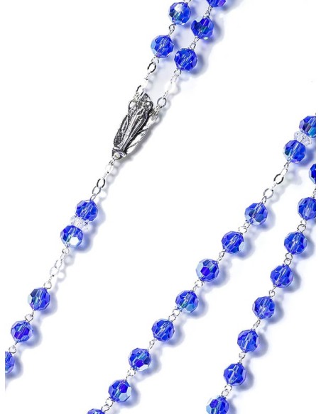 Blue Crystal Rosary | Vatican Gift